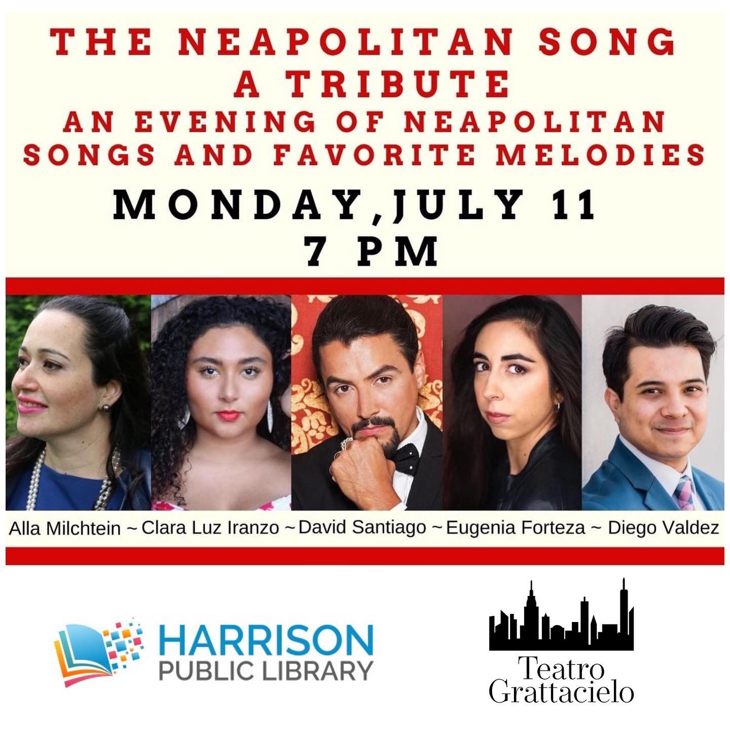 The Harrison Friends of Opera & Teatro Grattacielo to Present Evening ...