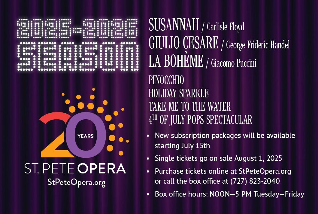 St. Pete Opera Announces 2025-26 Season - OperaWire OperaWire
